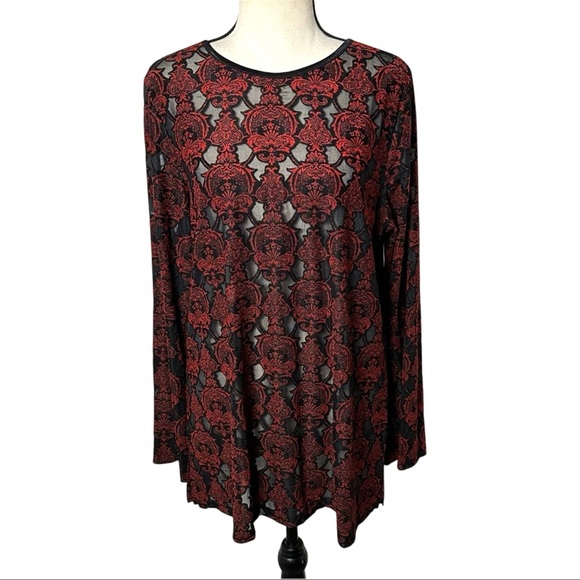 Db Sport | Tops | Vintage Db Sport Sheer Burnout Blouse Fairy ...